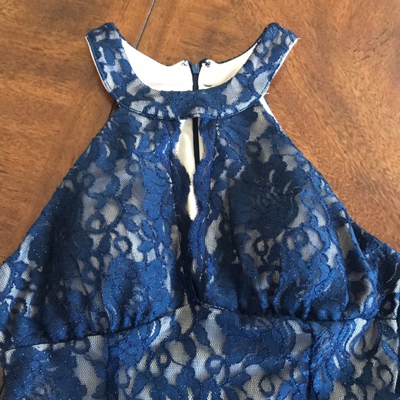 Night Way Collections | Dresses | New Night Way Navy Mermaid Keyhole ...